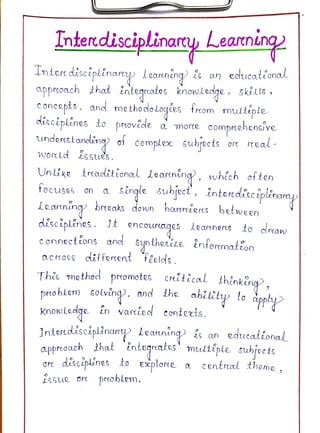 Interdisciplinary Learning Understanding disciplne and subject CUH (1).pdf