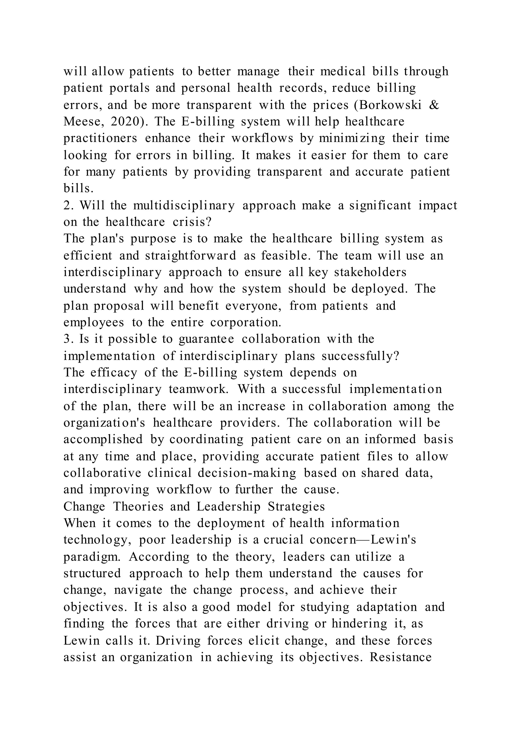 Interdisciplinary plan proposal | DOCX