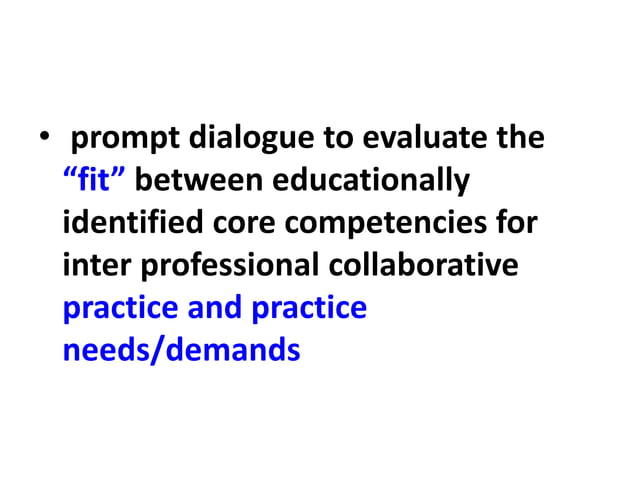 INTERDISCIPLINARY PRACTICE | PPT