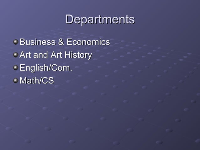 Interdisciplinary presentation | PPT