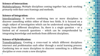 Interdisciplinary research | PPTX