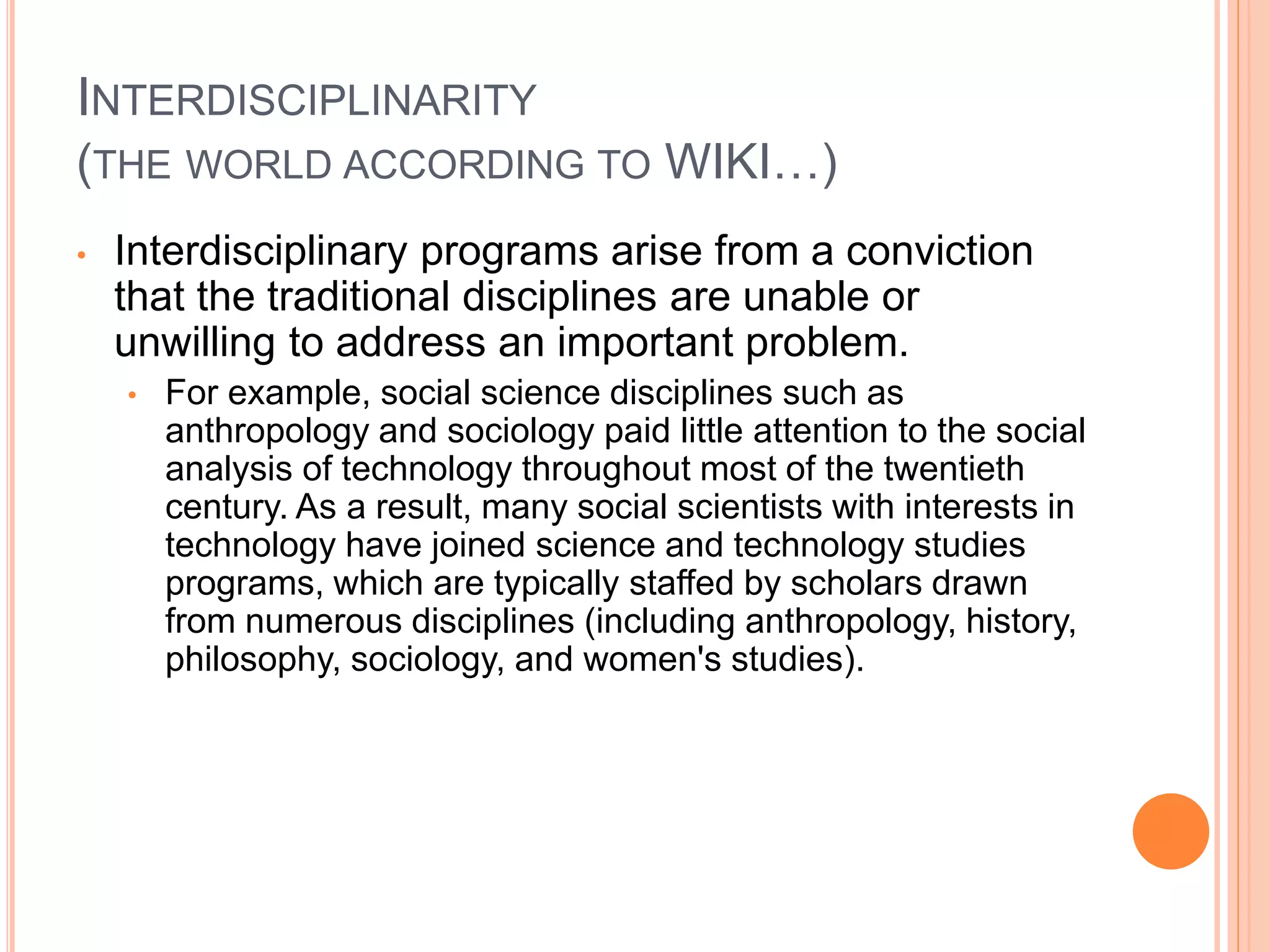 Interdisciplinary Research on the Campus.ppt