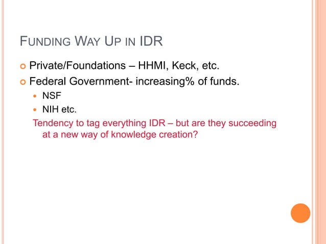 Interdisciplinary Research on the Campus.ppt | Science