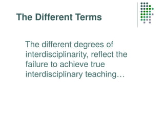 Interdisciplinary Teaching | PDF