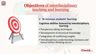 Interdisciplinary teaching and learning- objectives and assessment | PPTX
