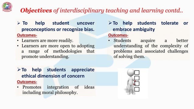 Interdisciplinary teaching and learning- objectives and assessment | PPT
