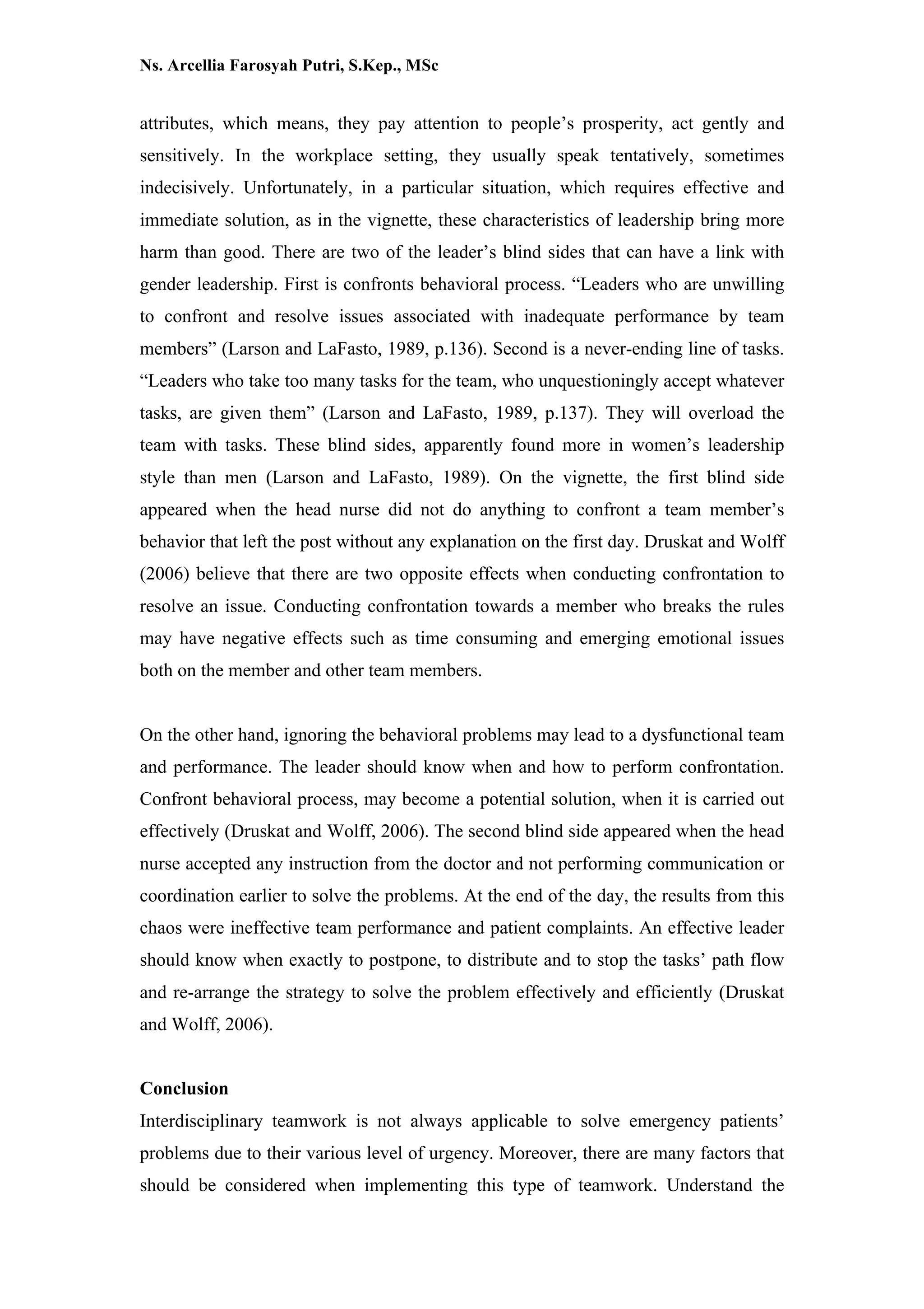 Interdisciplinary teamwork in the emergency department: how does it ...