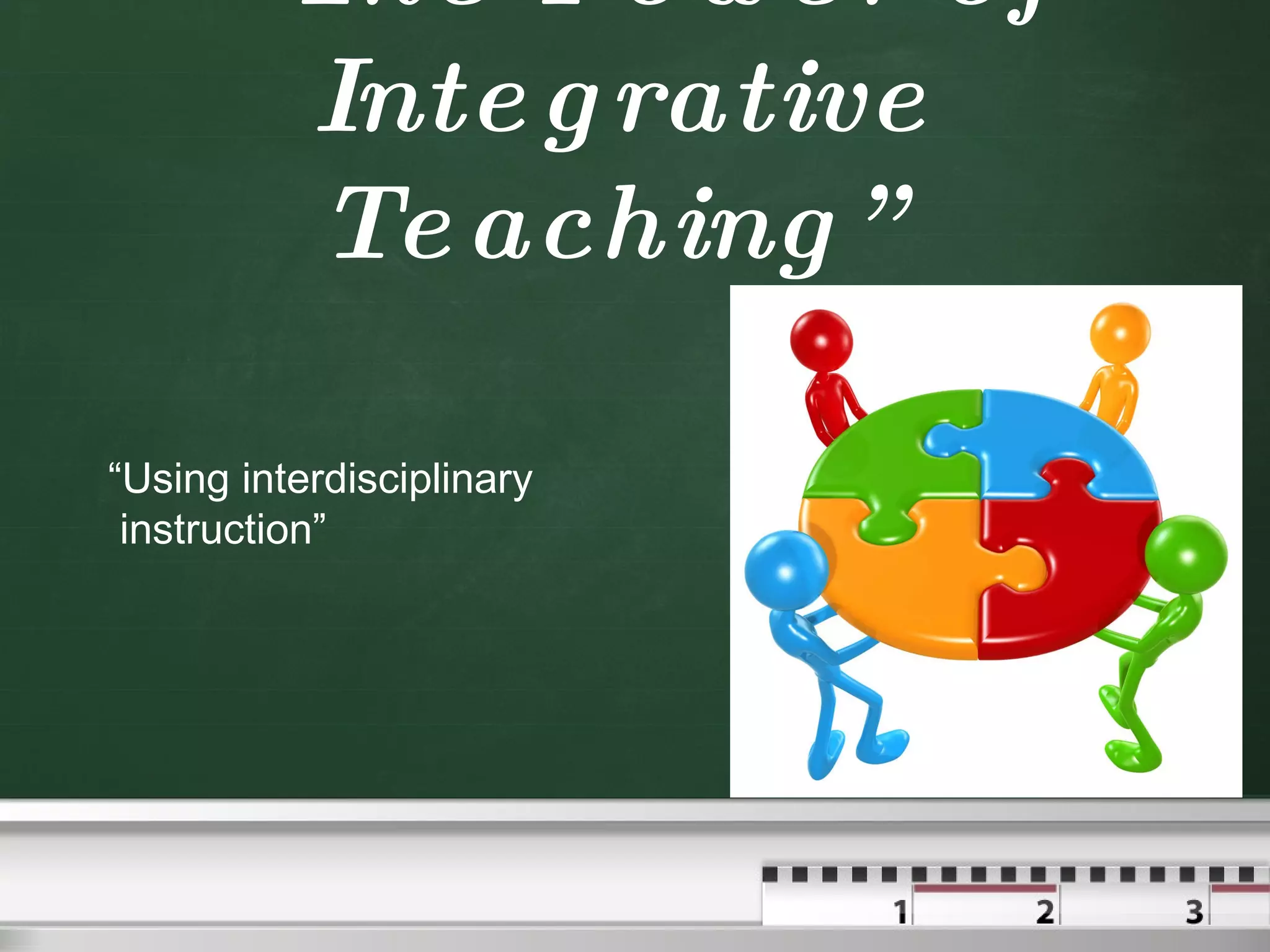Interdisciplinary units | PPT