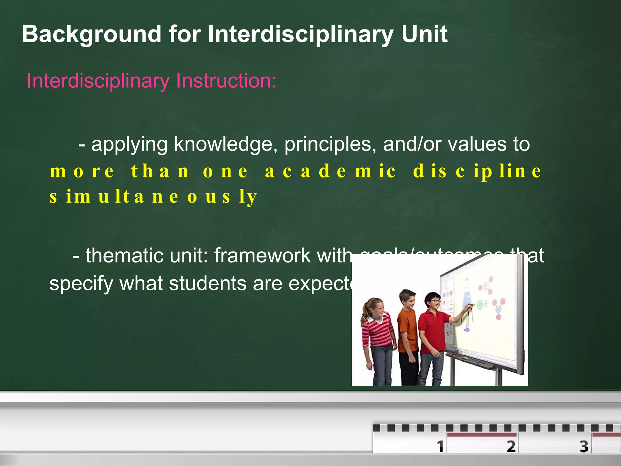 Interdisciplinary units | PPT