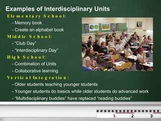 Interdisciplinary units | PPT