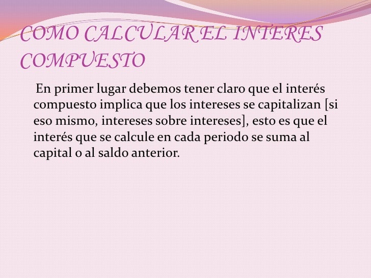 Como Calcular El Interes Simple De Un Prestamo - dinero internet chile