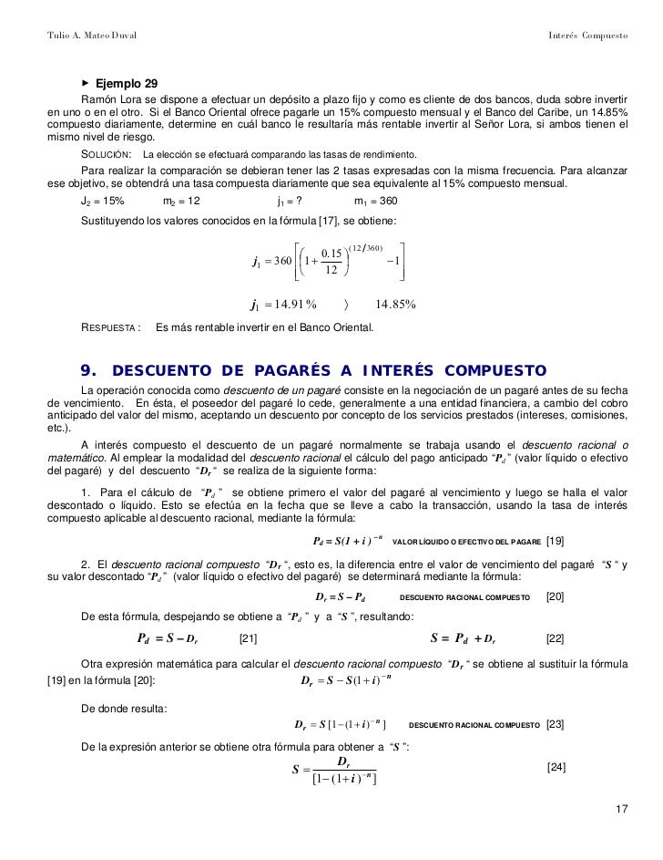 Formula Para Calcular El Interes Compuesto De Un Prestamo - creditobachsinc