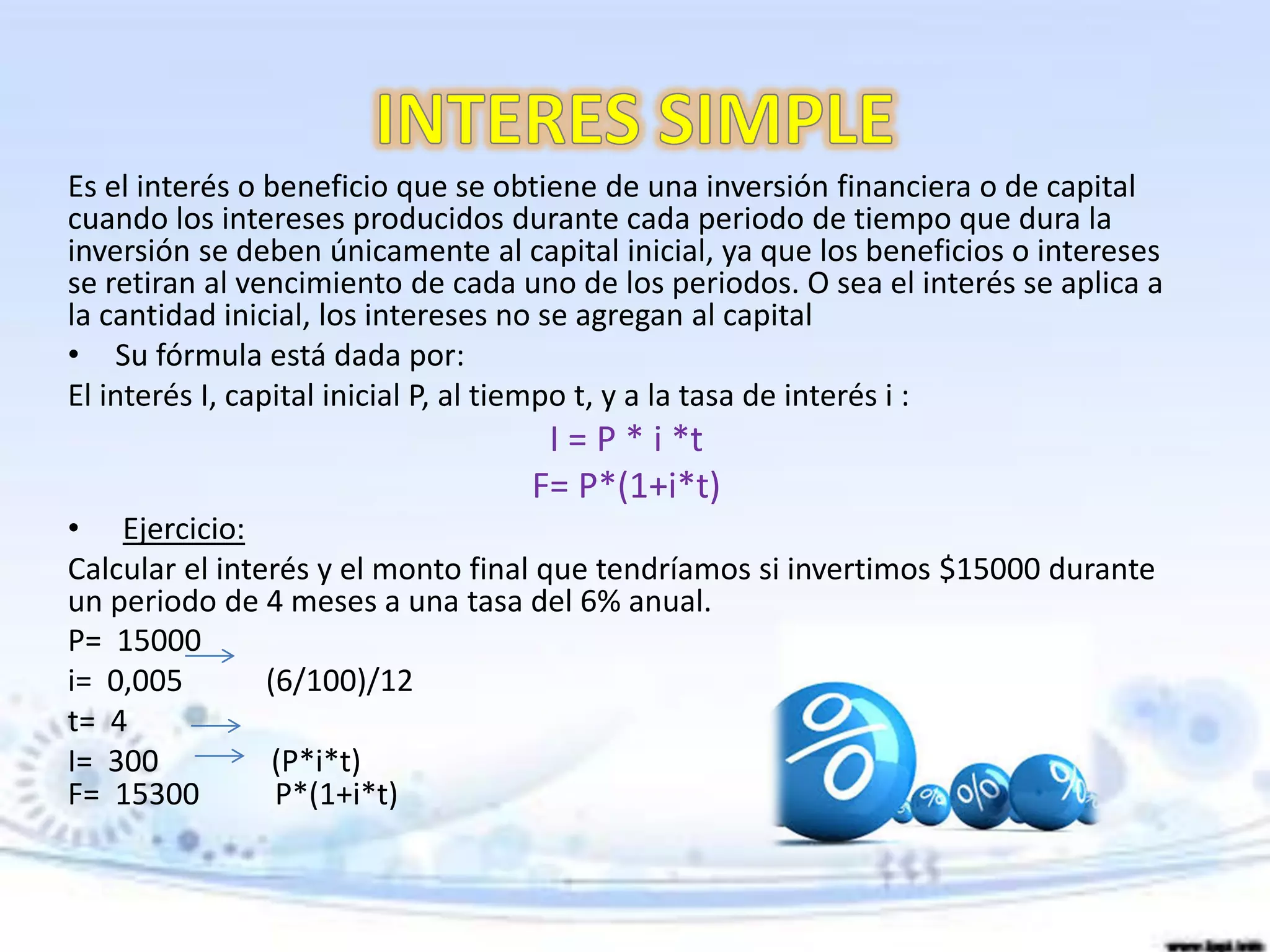 Interes simple y compuesto | PDF