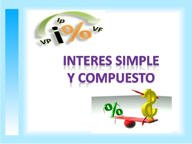 Interes Simple Y Compuesto Interes Simple Y Compuesto