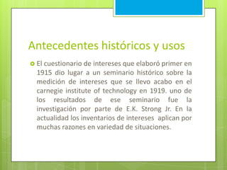 Intereses, actitudes y valores | PPTX