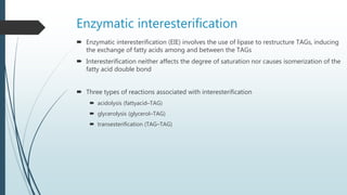 Intereseterification of oils | PPTX