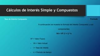 Interes simple, compuesto y diagrama de flujo | PPTX