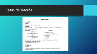 Interes simple, compuesto y diagrama de flujo | PPTX