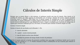 Interes simple y diagrama de flujo de caja | PPTX