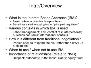 Interest Based Approach.Fin 04.13.07