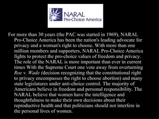 National Abortion Rights Action League | PPT