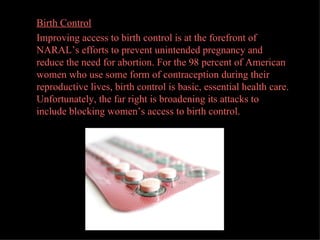 National Abortion Rights Action League | PPT