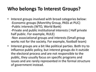Interest group | PPTX