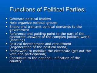 Interest groups and political parties | PPT