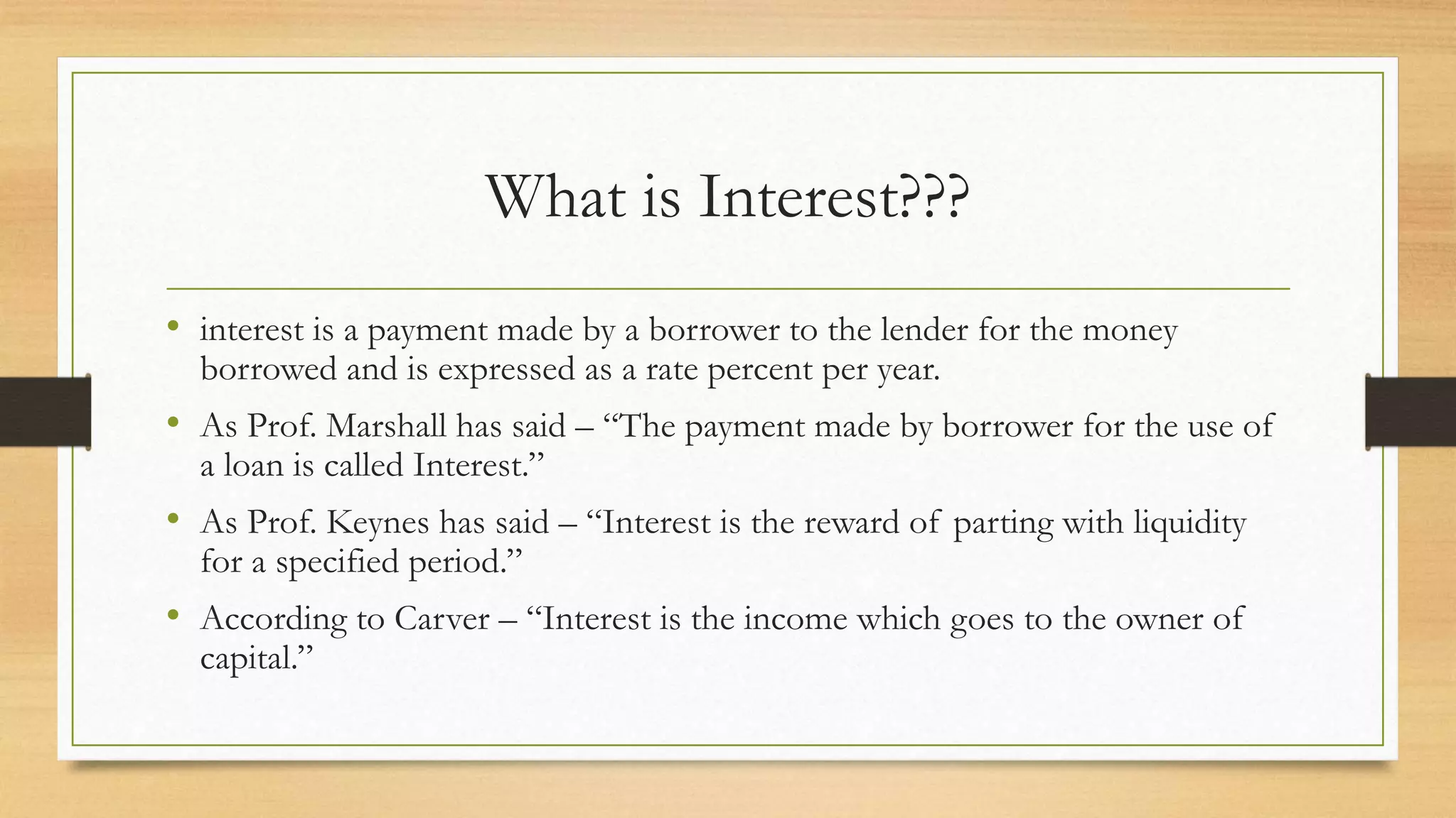 Interest and its types | PPTX