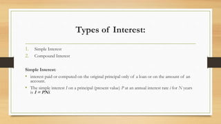 Interest and its types | PPTX