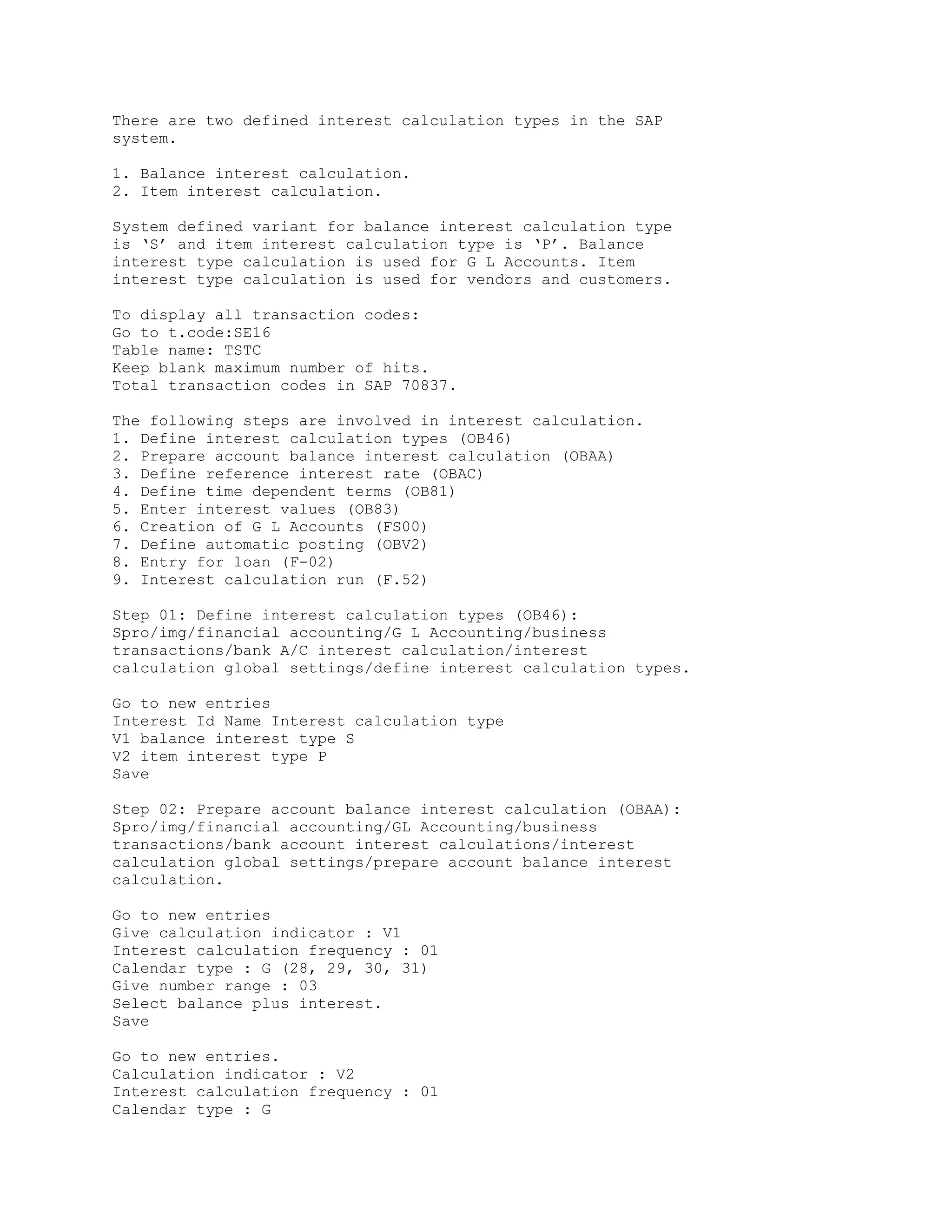 Interest Calculation | DOC