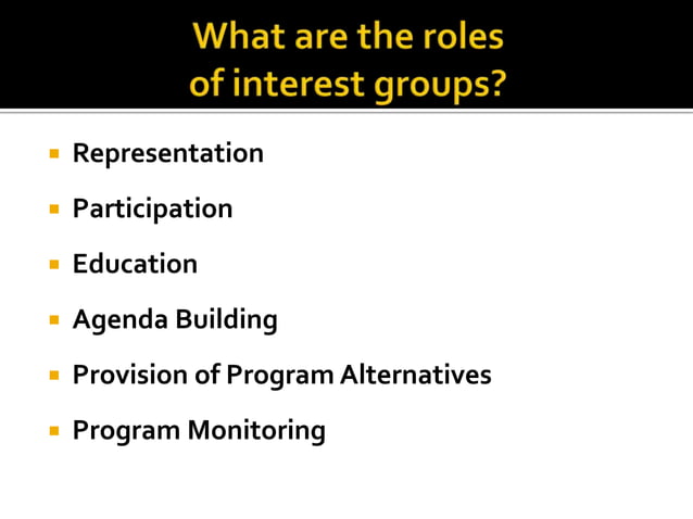 Interest Groups | PPT