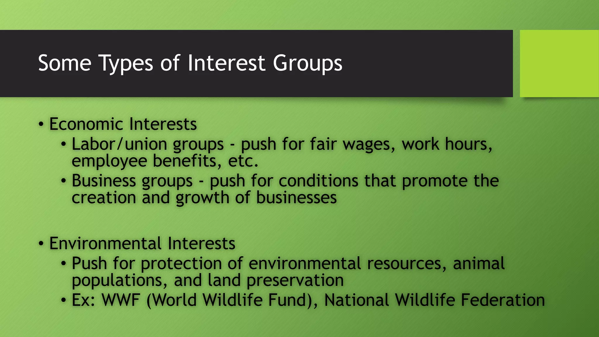 Interest Groups | PPT