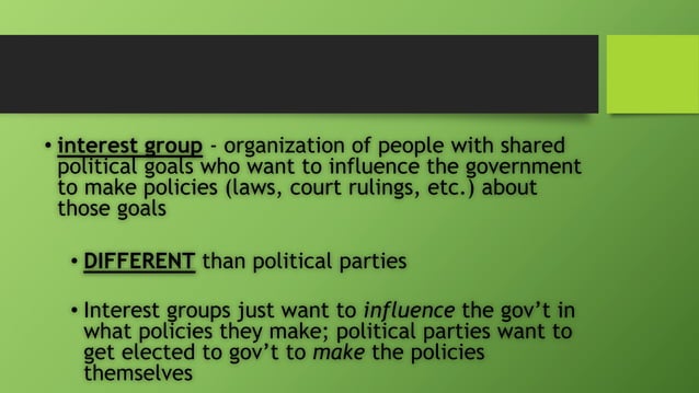 Interest Groups | PPT