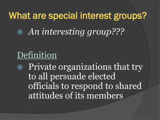 Interest Groups And The Media | PDF