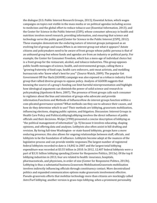 Interest Groups in Health Care Policy and Politics.docx