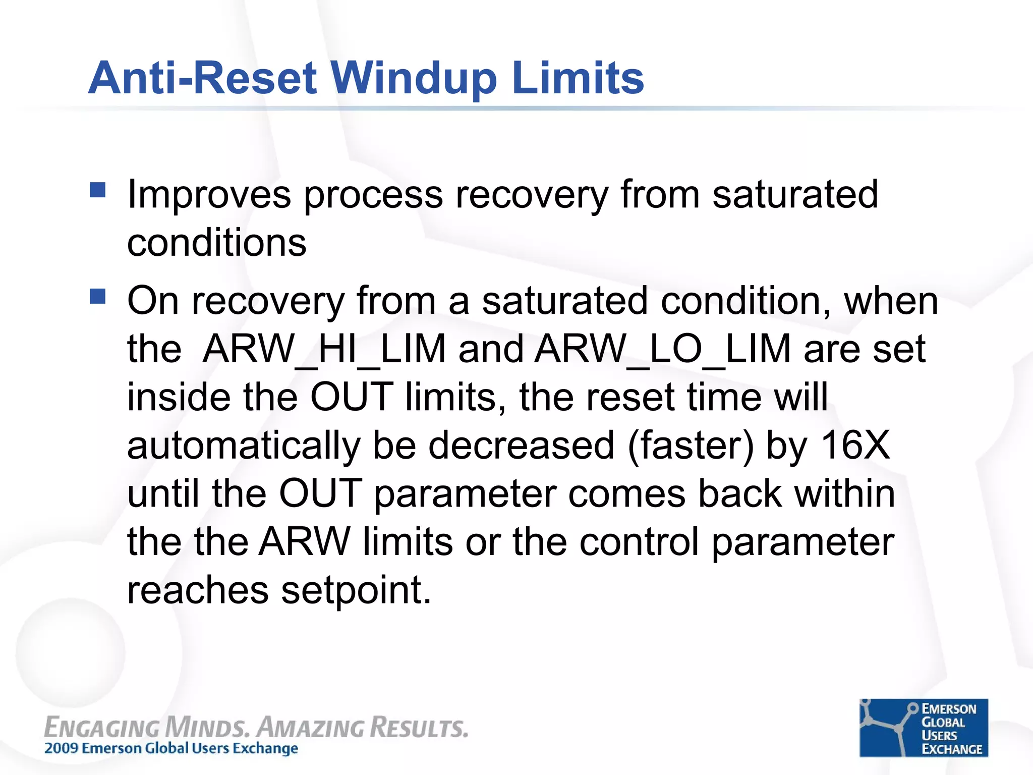 Interesting and Useful Features of the DeltaV PID Controller | PPT