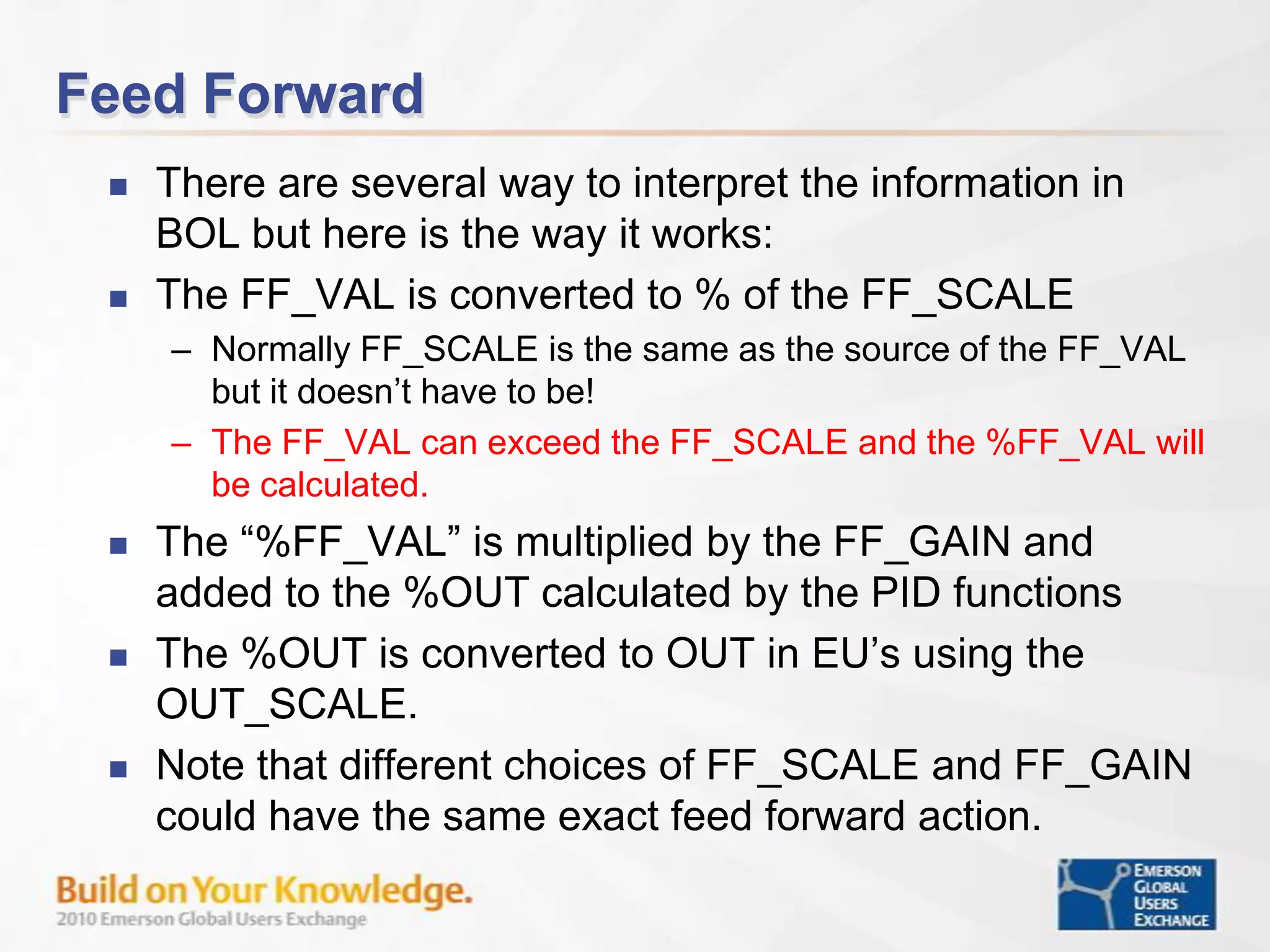 Interesting and Useful Features of the DeltaV PID, Ratio and Bias/Gain ...