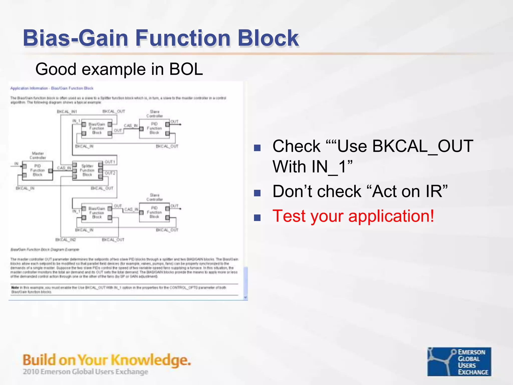 Interesting and Useful Features of the DeltaV PID, Ratio and Bias/Gain ...