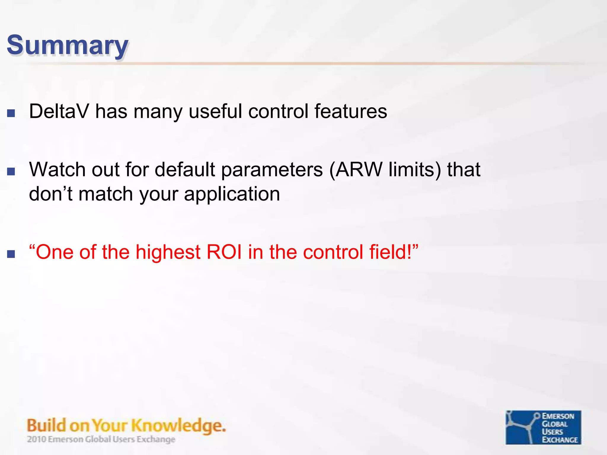 Interesting and Useful Features of the DeltaV PID, Ratio and Bias/Gain ...