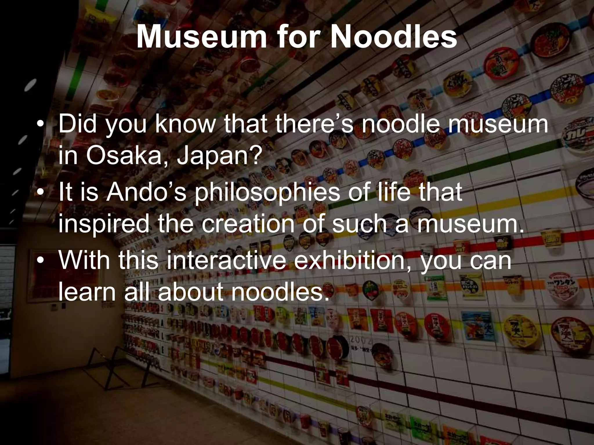 Interesting And Unknown Facts About Noodles | PPTX