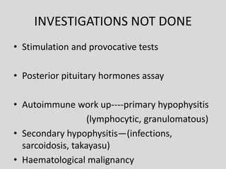 A Case of Sheehan's Syndrome | PPTX