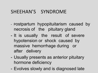 A Case of Sheehan's Syndrome | PPTX