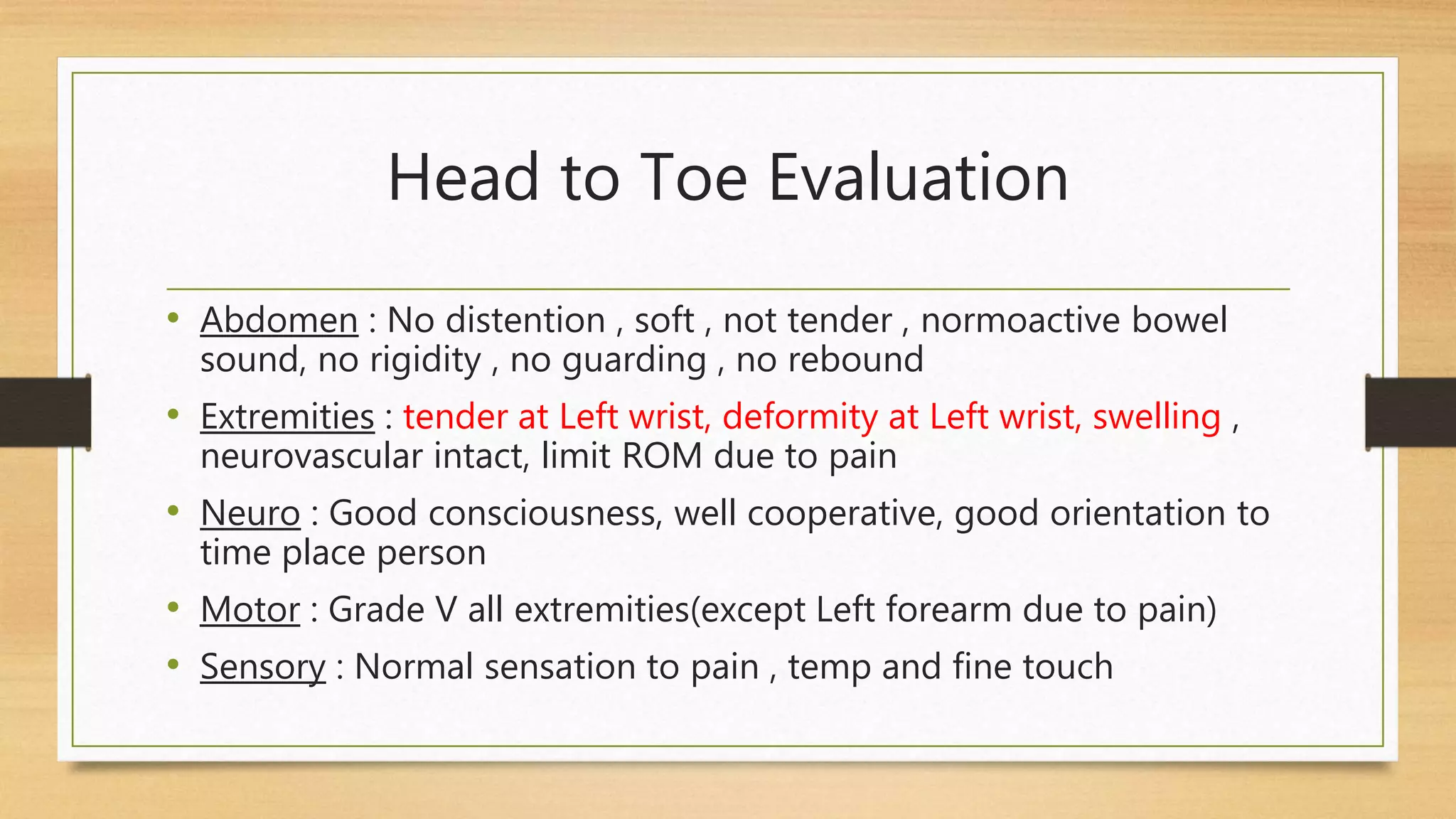 Interesting case orthopedic วุฒิกร^^ | PPTX