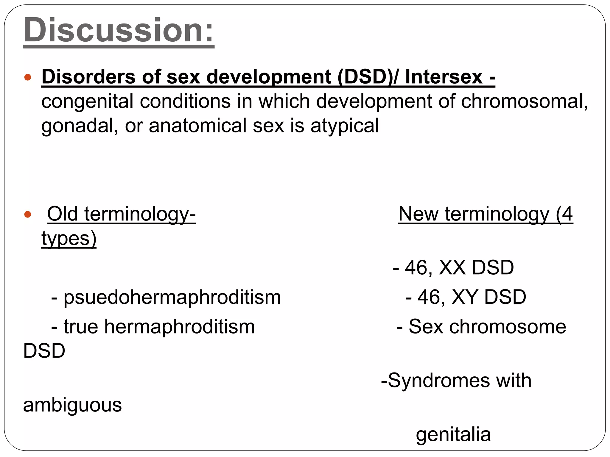 Ambiguous Genitalia | PPTX