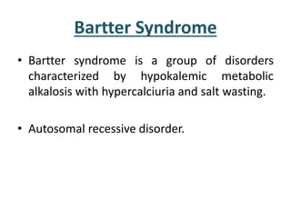 BARTTER SYNDROME | PPTX