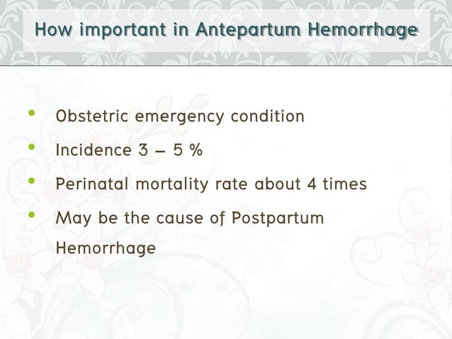 Interesting csae antepartum_hemorrhage | PPT