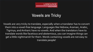 Interesting facts about Translations | PPTX