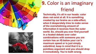 Interesting facts about color | PPTX