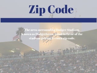 Interesting Facts About Dodger Stadium | PDF